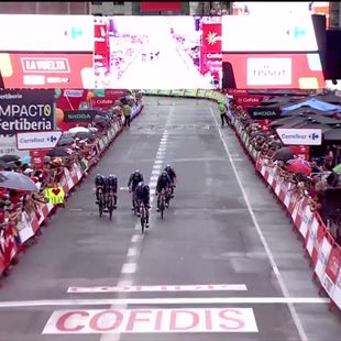 Lorenzo Milesi è la prima maglia rossa, cronosquadre di Barcellona alla ...