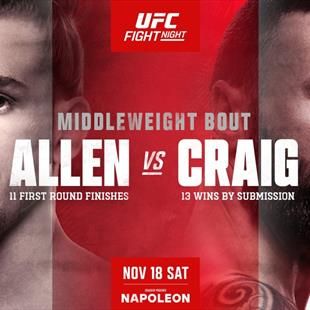 UFC Vegas 82 | Allen vs. Craig Promo - Mixed Martial Arts video - Eurosport