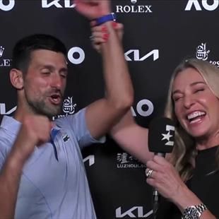 Australian Open - Novak Djokovic im Eurosport-Interview mit Barbara ...