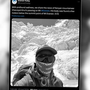 Kenijski wspinacz Joshua Cheruiyot Kirui zmarł pod szczytem Mount ...