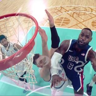 Olympia 2024: LeBron James dominiert beim Spiel der US-Basketballer ...