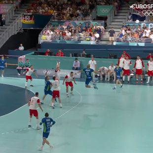 JO 2024 / HANDBALL : Deux superbes buts à 9m entre la Slovénie et la ...