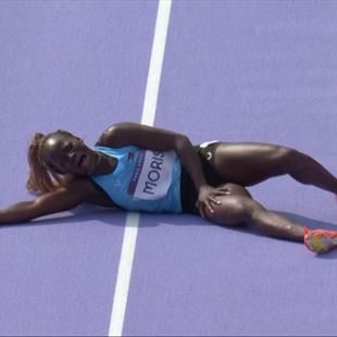 Olympia 2024 - Leichtathletik: Lucia Moris aus Südsudan verletzt sich ...