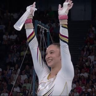 Derwael oefening brug met ongelijke leggers - Turnen video - Eurosport