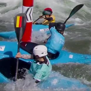 Olympia 2024 - Elena Lilik fährt in einem Chaos-Halbfinale als Letzte ...