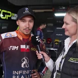 Dominik Kubera po finale Grand Prix w Cardiff - Speedway video - Eurosport