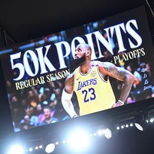NBA - LeBron James premier joueur à 50 000 points, les Los Angeles Lakers savourent - Eurosport