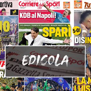 Dalla disfatta nerazzurra fino al paradiso parigino: le prime pagine ...
