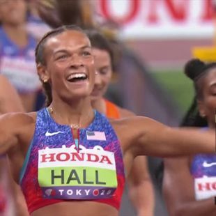 Anna Hall wint na brons en zilver goud op zevenkamp – Sofie Dokter ...