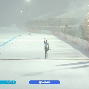 Eric Perrot blijft foutloos op de schietbaan en wint de massastart in ...