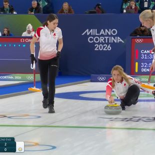 Danmark curlingkvinder udligner til 2-2 mod Canada i første kamp ved ...