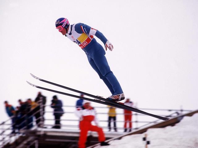 Olympia-Geschichte: Skispringer Eddie "The Eagle" Edwards - der mutige ...