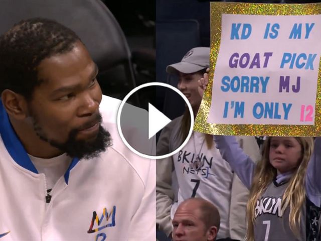 Kevin Durant e l'intesa con la piccola tifosa: "Scusa Michael Jordan ...