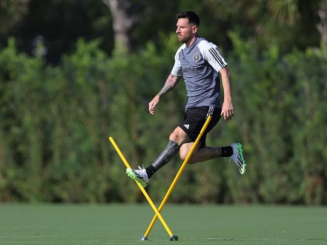 Lionel Messi po pierwszym treningu w Interze Miami. MLS - Eurosport