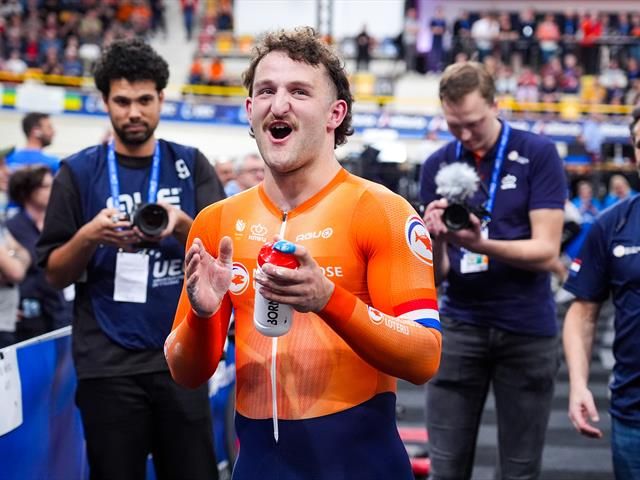EK Baanwielrennen | Daan Kool pakt zilveren medaille op kilometer ...