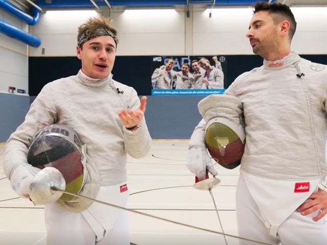 "Das ist das Coole beim Fechten!" Matyas Szabo im Duell mit Fabian ...