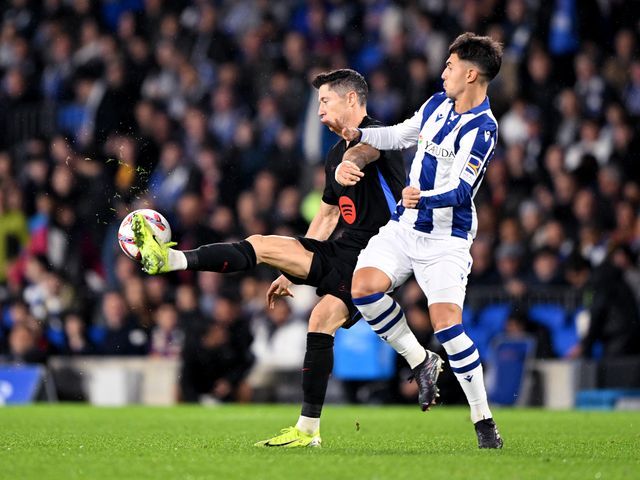 Real Sociedad- FC Barcelona. Lewandowski z nieuznanym golem, druga ...