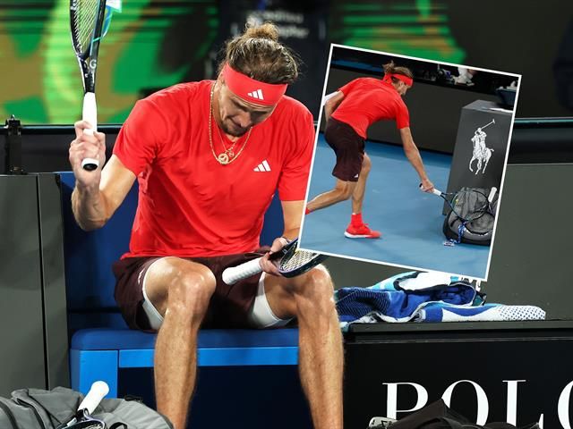 Australian Open 2025: Alexander Zverev malträtiert Schläger ...