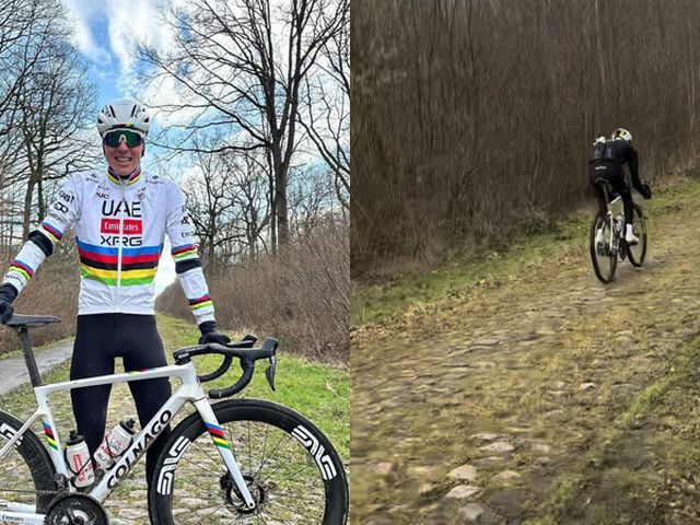 Tadej Pogacar fa sognare i tifosi: allenamento speciale sulle pietre ...