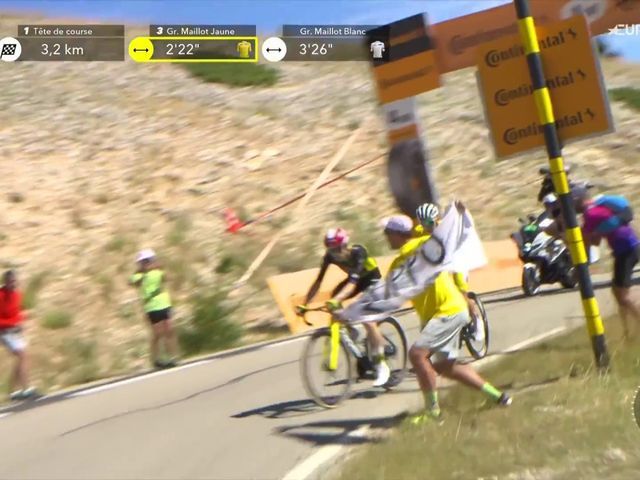 Jonas Vingegaard botst met fotograaf en rijdt op Mont Ventoux ook bijna ...