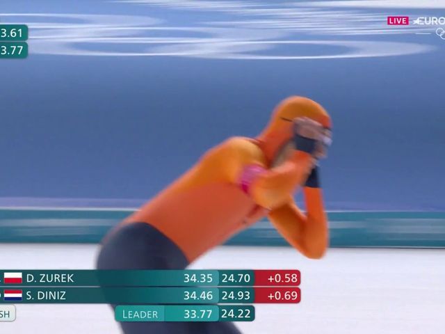 Sebas Diniz komt tekort tijdens olympische 500 meter - Nederlander ...